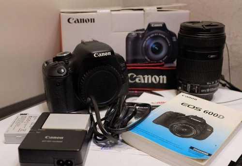 Зеркальный фотоаппарат Canon 600d 18-135mm