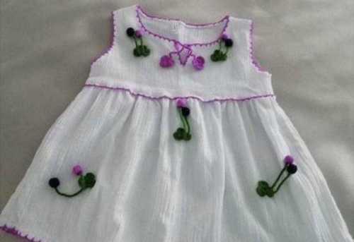 Платье муслиновое для девочки