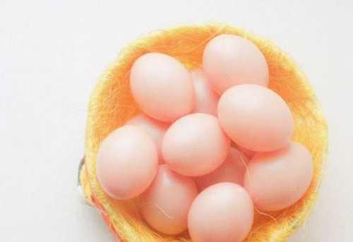Яйцо пластиковое, реалистичное, муляж, бежевое 6,5