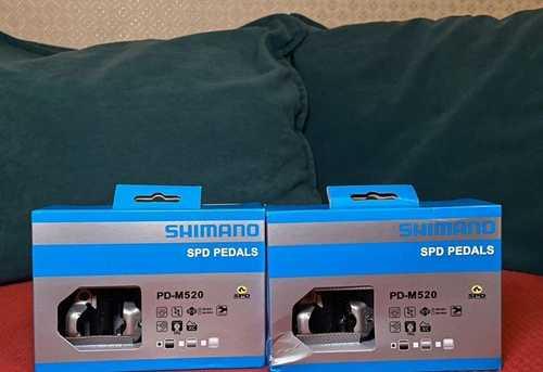 Контактные педали Shimano PD-M520