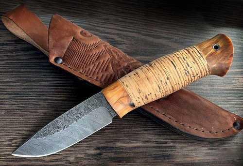 Нож "Викинг", Дамасская сталь, след ковки, рукоять