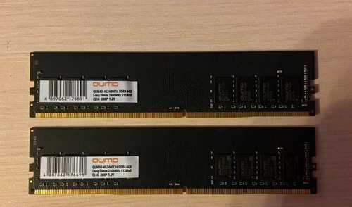 Оперативная память Qumo 2 X 4GB DDR4 2400MHz dimm
