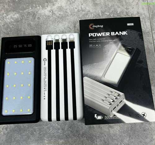 Повербанк 50000 mah powerbank фонарик