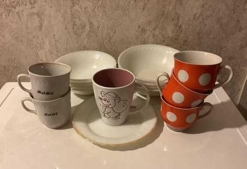 Повседневная столовая посуда(чашки и тарелки)