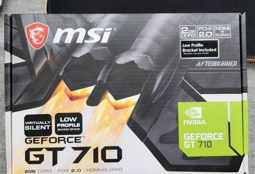 Видеокарта MSI Ge-Force Nvidia GT 710 LP 2gb