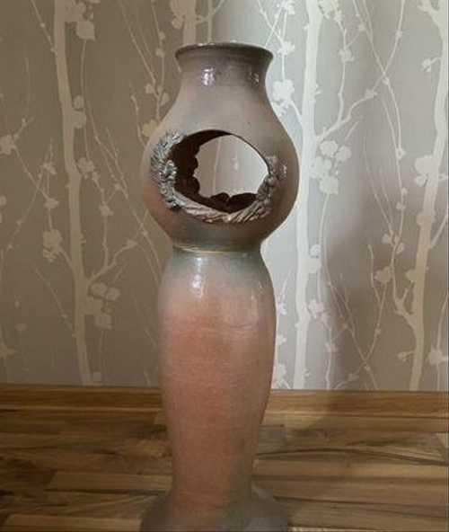 Глиняная ваза напольная
