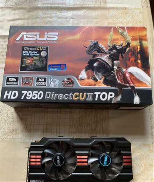 Видеокарта asus Radeon HD 7950 DirectCU II TOP