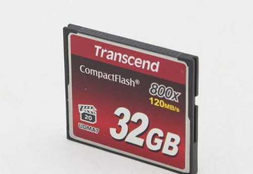 Карта памяти Transcend CompactFlash 32GB 800x