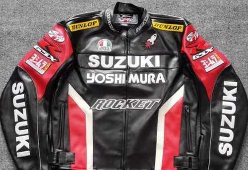Мотоциклетная кожаная куртка Suzuki Rocket