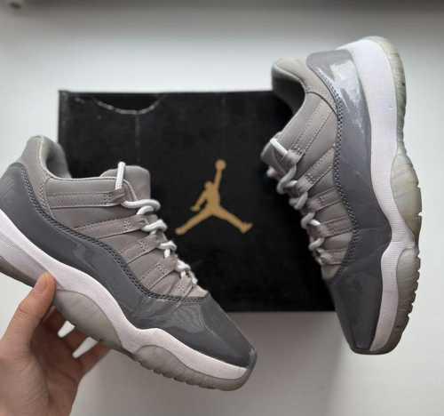 Кроссовки Nike air jordan 11 low grey (41 размер)