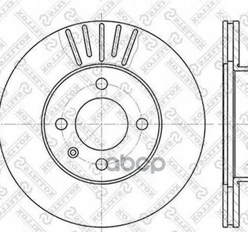 6020-9934V-SX диск тормозной передний VW Фоль
