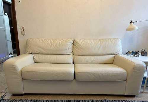 Кожаный диван IKEA Мардаль
