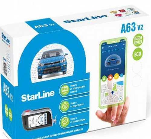 Автосигнализация StarLine A63 v2 2CAN+2LIN ECO