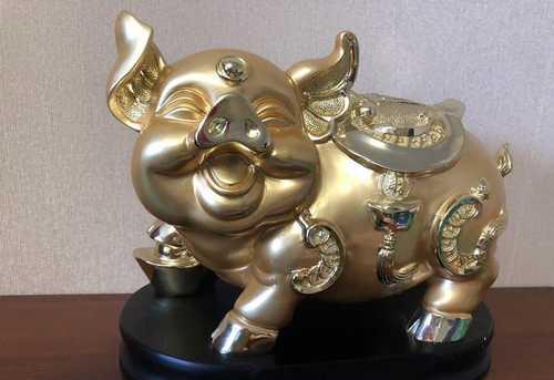 Свинка декоративная,25х30 см. Фэн-Шуй
