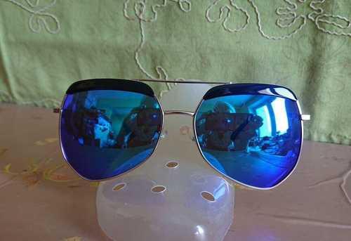 Очки Солнцезащит UV400 Зеркалки Капли Металл Новые