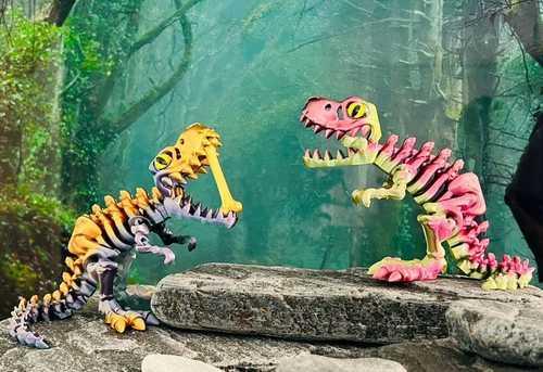 Динозавр Тирекс T-rex на 3d принтере