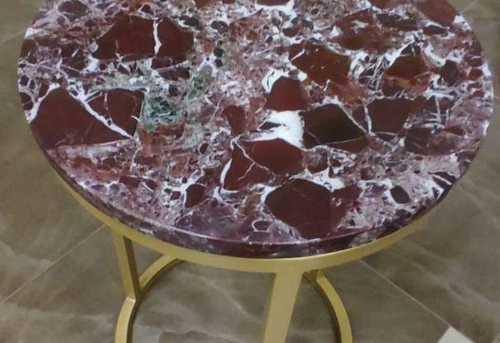 Дизайнерский столик из Натурального Мрамора