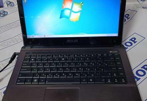 Ноутбук 14" ASUS K43T, 256 ГБ, A6-3420M, RAM 4 ГБ, Radeon HD 7670M 1 ГБ