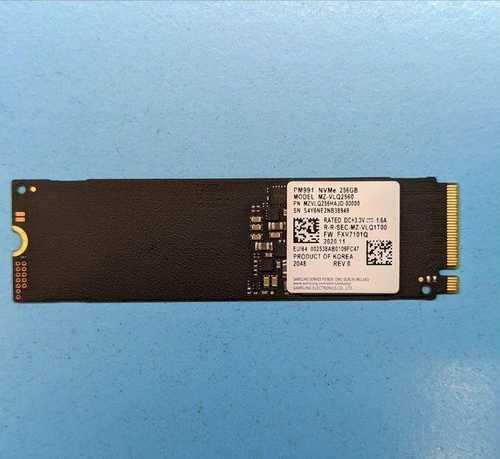 SSD M.2 NVMe 256Gb 2280 Samsung PM991 MZ-VLQ2560