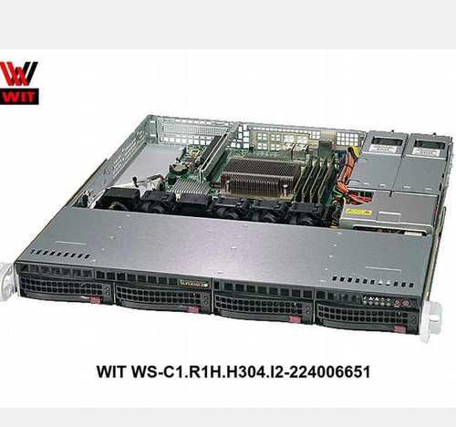 Сервер Supermicro WIT WS-C1.R1H.H304.I2-224006651