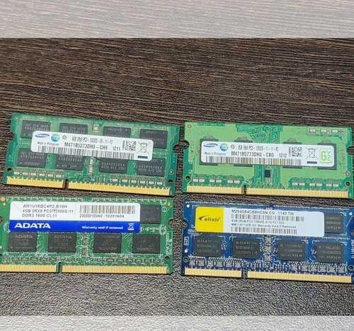 Оперативная память ddr 3 ноутбучная