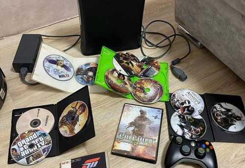 Xbox 360 с дисками
