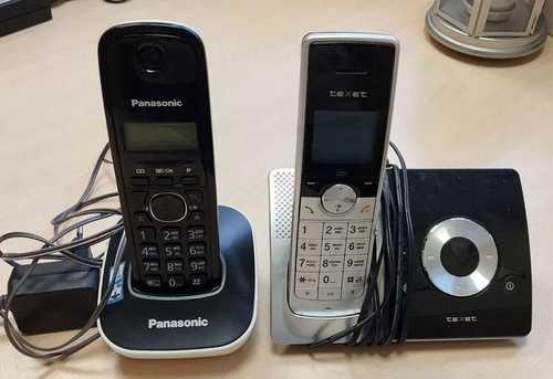 Радиотелефоны Panasonic и Texet на запчасти