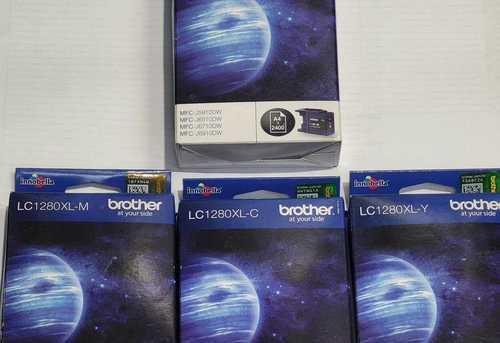 Картридж brother LC1280XL Bk M C Y