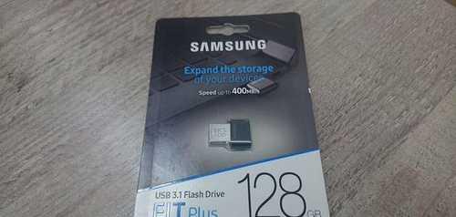 Флешка Samsung Fit Plus 128 Gb, новая
