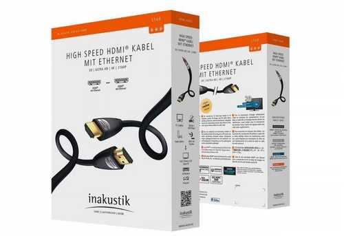 Кабель hdmi Inakustik Premium hdmi 2.0b, 0.75 м