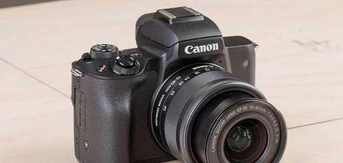 Canon eos m50 kit 15-45 mm бу