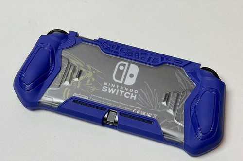 Грип-кейс для Nintendo Switch Lite (чехол синий)