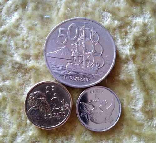 Монеты Новой Зеландии, Австралии, Кирибати