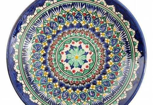 Тарелка Риштанская керамика 26 см