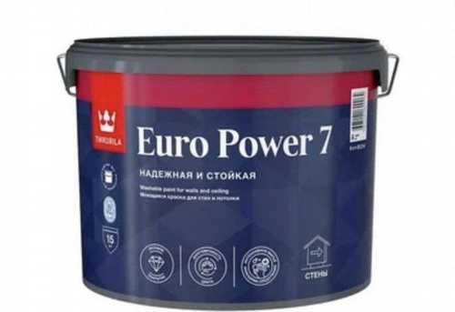 Краска для стен и потолков tikkurila Euro Power 7