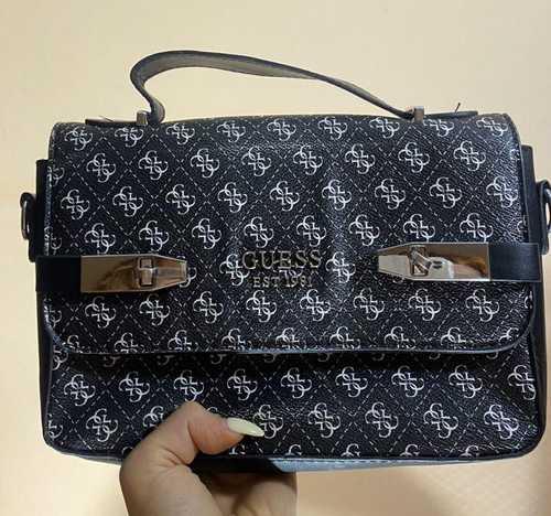 Сумка guess черная женская