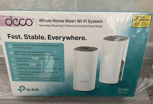 Mesh система tp-link AC1200 deco E4