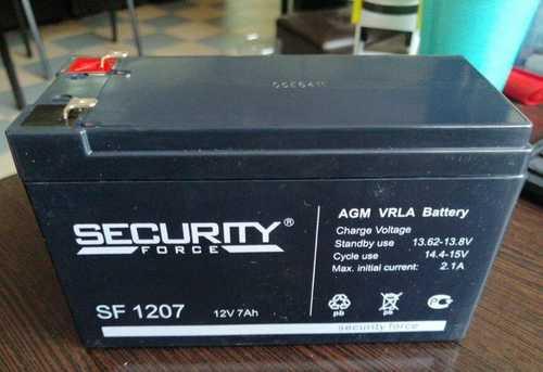 Аккумулятор для ибп Security Force SF 1207 7 А/ч