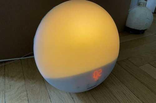 Световой будильник philips wake up light