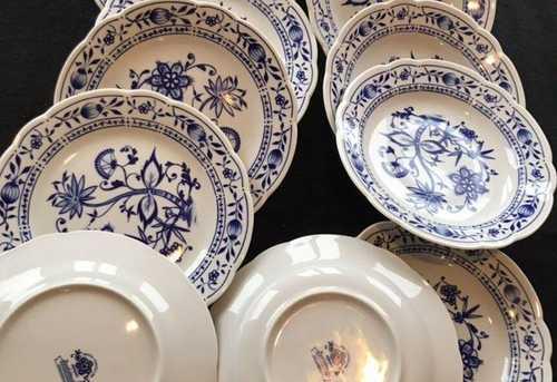 Синий лук набор тарелок Kahla