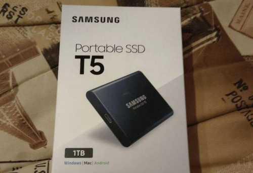 Жёсткий диск SSD samsung T5 1 TB новый