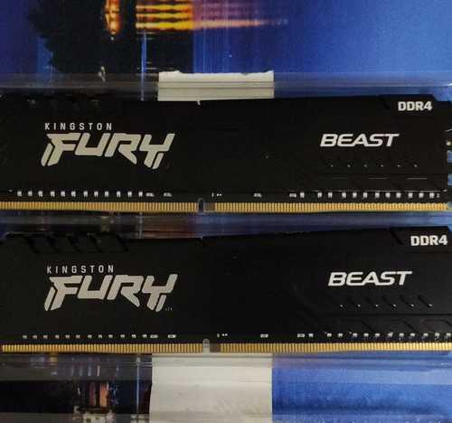 Оперативная память ddr4 32gb Kingston Fury beast