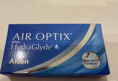Линзы alcon air optix plus hydraglyde