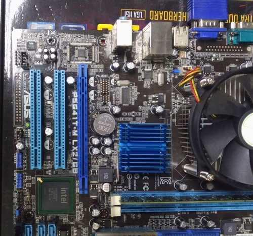 Комплект LGA 775 Asus P5G41T-M + cpu E5700+ 4GB DD