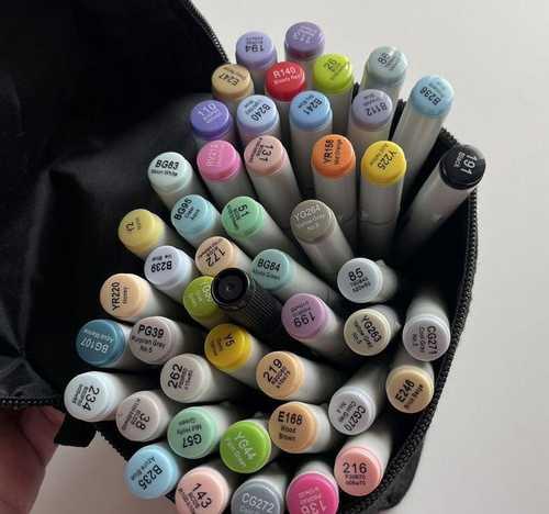 Маркеры для скетчинга Finecolour набор 47 шт