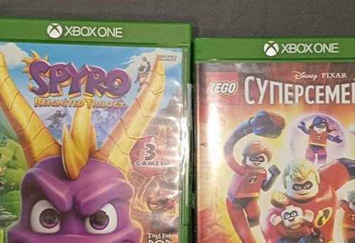 Диски на xbox one spyro и суперсемейка