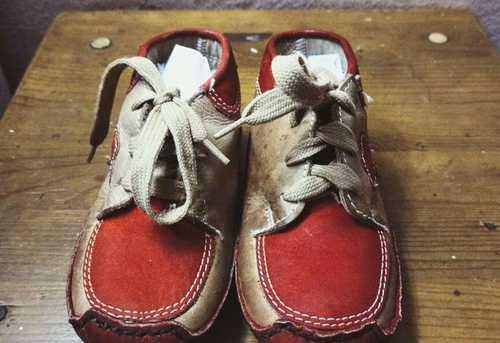 Кожаные ботинки детские