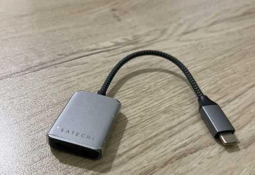 Адаптер satechi USB-C audio and pd