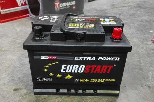 Аккумулятор eurostart 62е Ач Extra power