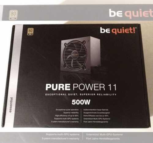 Be Quiet Pure Power 11 500W Gold (год гарантия)